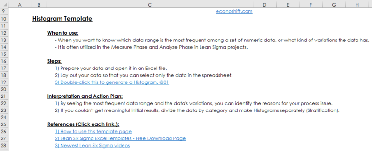 How to Write a Histogram and How to Use Stratification 【Excel Template ...