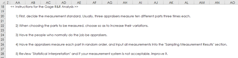Gage R&R: the Easiest Gage R&R Template to Use in the World! 【Excel ...